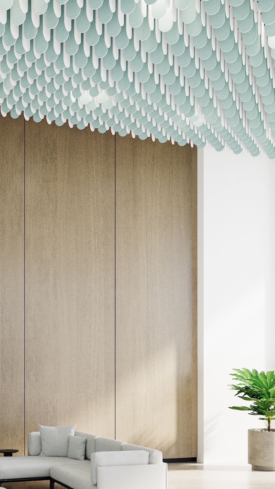 Ceiling System Flock bespoke - MTI Pavlič